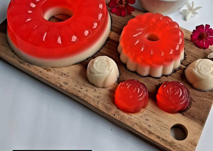 Resep Puding Merah Putih oleh HerlinaCs Lim - Cookpad