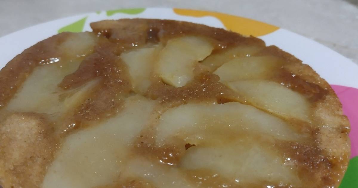 🍐Tortita Integral Invertida De Pera 🍐 Sin Huevos, Sin Lácteos Receta de ...