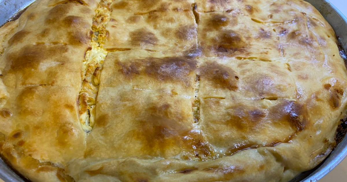 Χωριάτικη τυρόπιτα με χειροποίητο φύλλο Συνταγή από τον/την Nektarios N ...