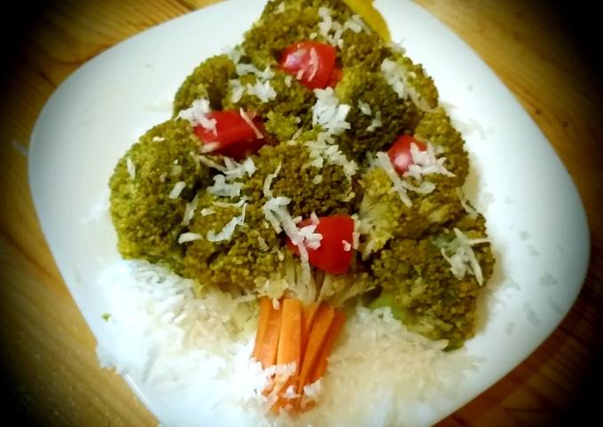 Simple Way to Make Ultimate Christmas tree salad with green broccoli ...