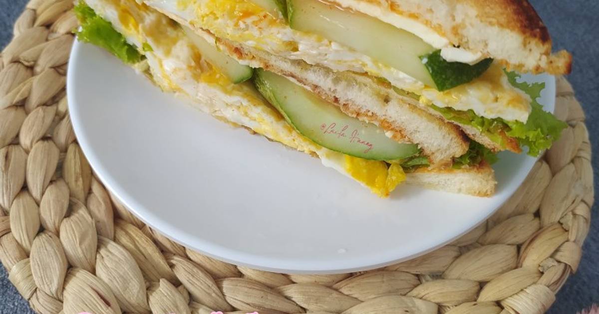 Resep Sandwich Telur Keju 🥪 oleh Laila Huang - Cookpad