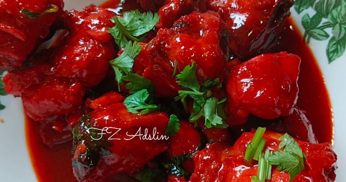 Resipi Ayam Masak Merah Sos Labu Dengan Pes Cili Thai(Gai Pad Prik ...