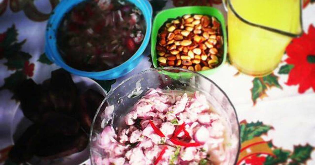 Ceviche blanco (curtido) Receta de Memo Fernández- Cookpad