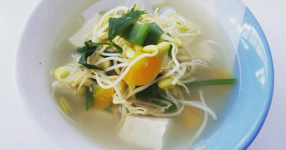 Resep soup tauge rumahan enak dan mudah - Cookpad