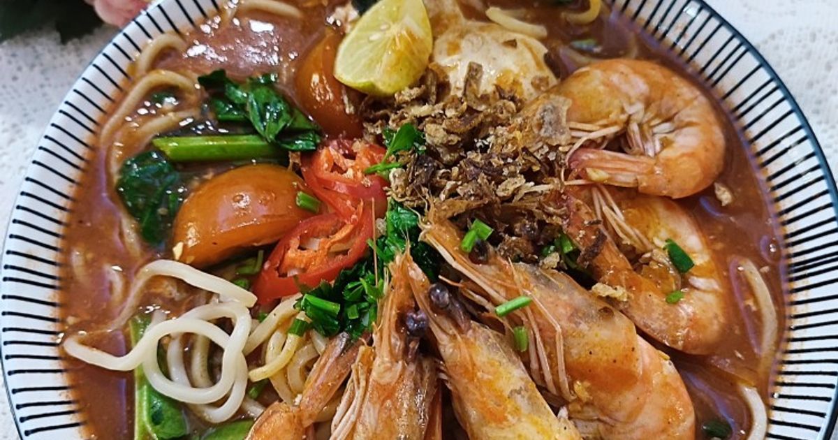 Resipi Mee Udang Banjir Mak Jah Kuala Sepetang (Style Aza Aaj) oleh Aza Aaj - Cookpad