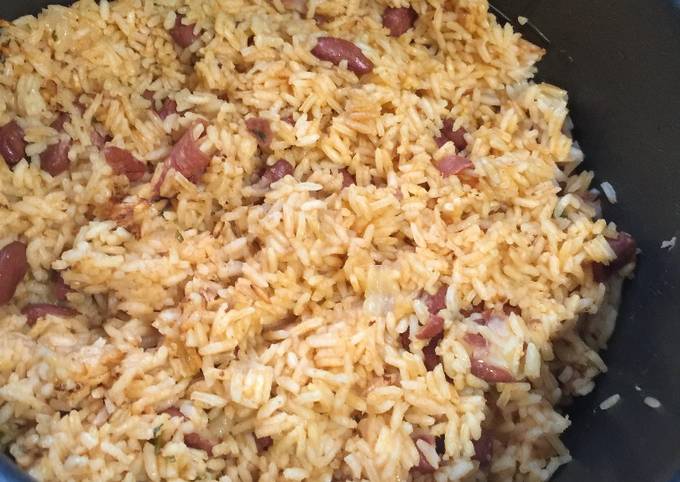 Moro Habichuelas Rojas con Salami Genoa Receta de Alheniel (LAB Humo y ...