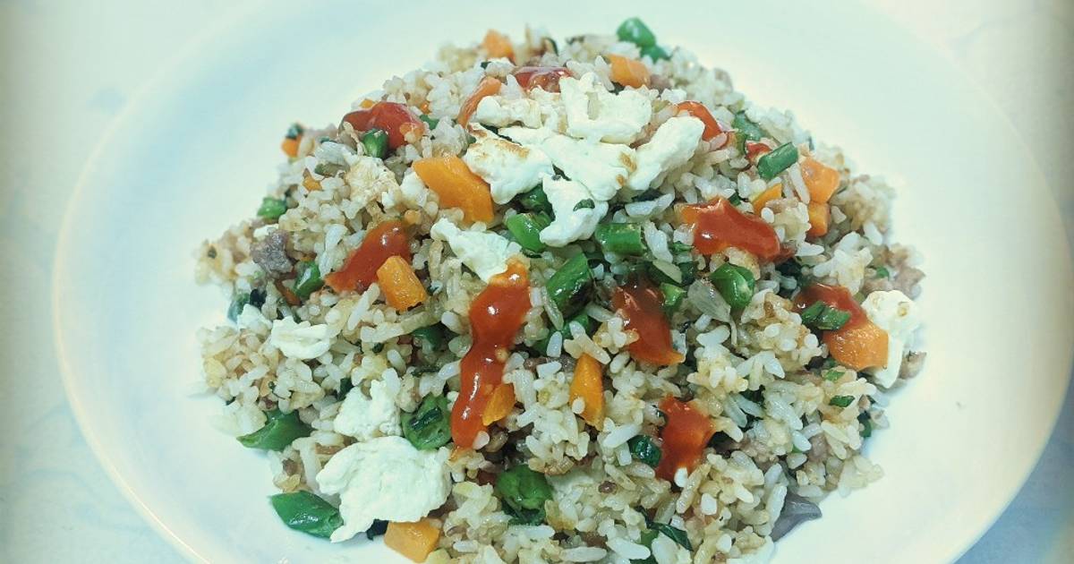 Cách Làm Món Cơm chiên thịt bằm của Nguyễn Bích - Cookpad