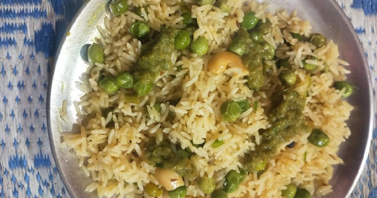 Matar Pulao Recipe by Appurwa Tripathi - Cookpad