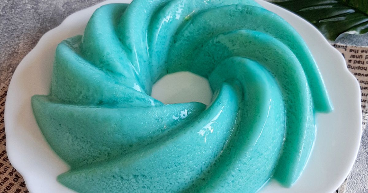 Resep Puding Lumut Blue Ocean oleh Armina Puji Utari - Cookpad