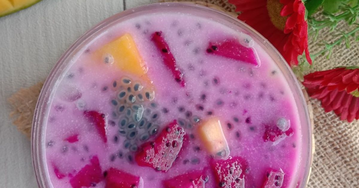 Resep Es Ga Ga (Buah Naga Mangga) oleh Nupa Nupi Kitchen - Cookpad