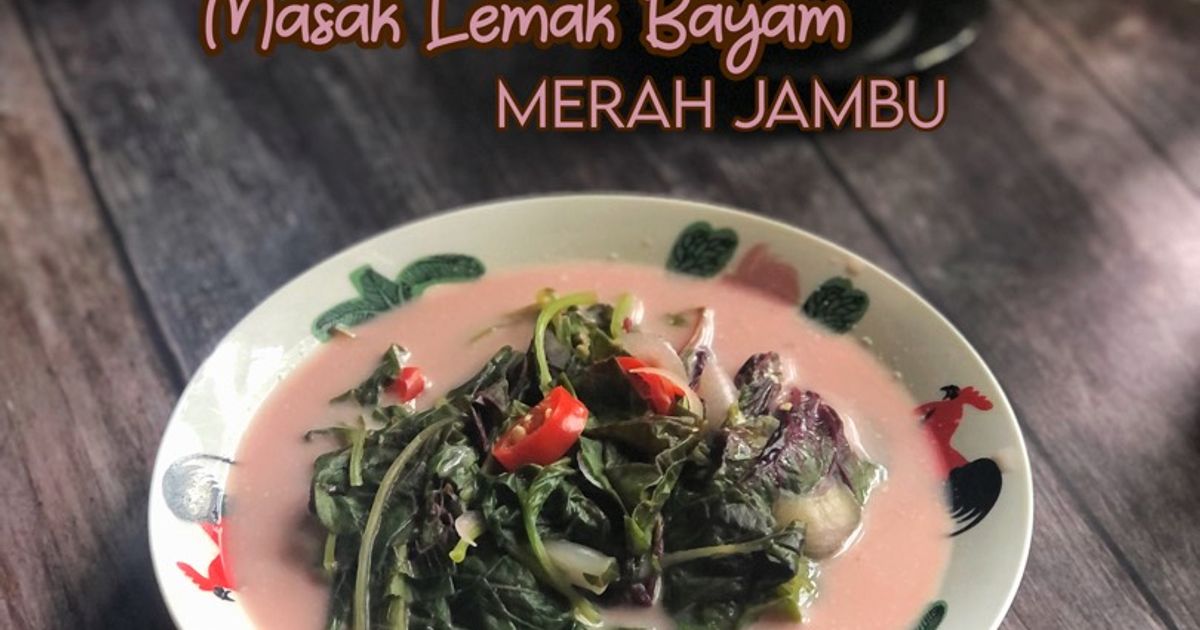 Resipi Masak Lemak Bayam Merah Jambu oleh Salina Jalaludin - Cookpad