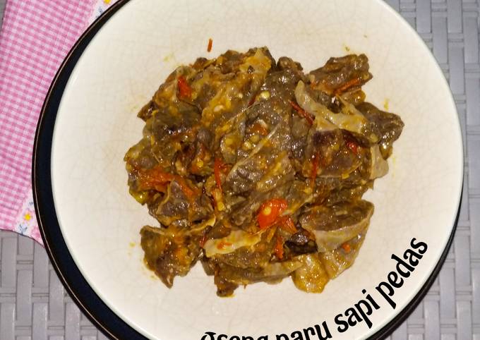 Resep Oseng paru sapi pedas oleh Bunda Olla - Cookpad