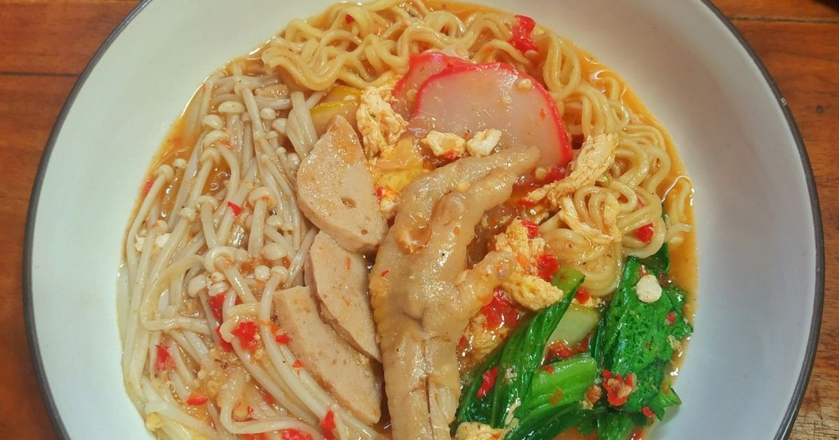 Resep Seblak Campur Jamur Enoki oleh Yanti Sifaa - Cookpad