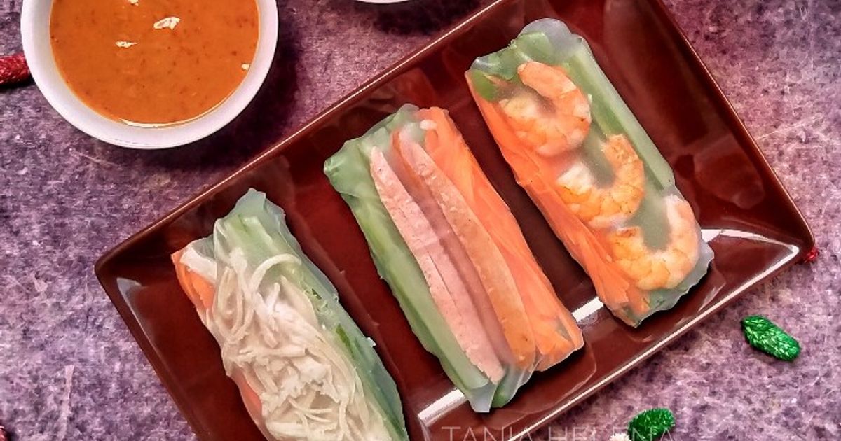 Resep Cold Spring Rolls oleh 🍒 Tania Helena 🍒 - Cookpad