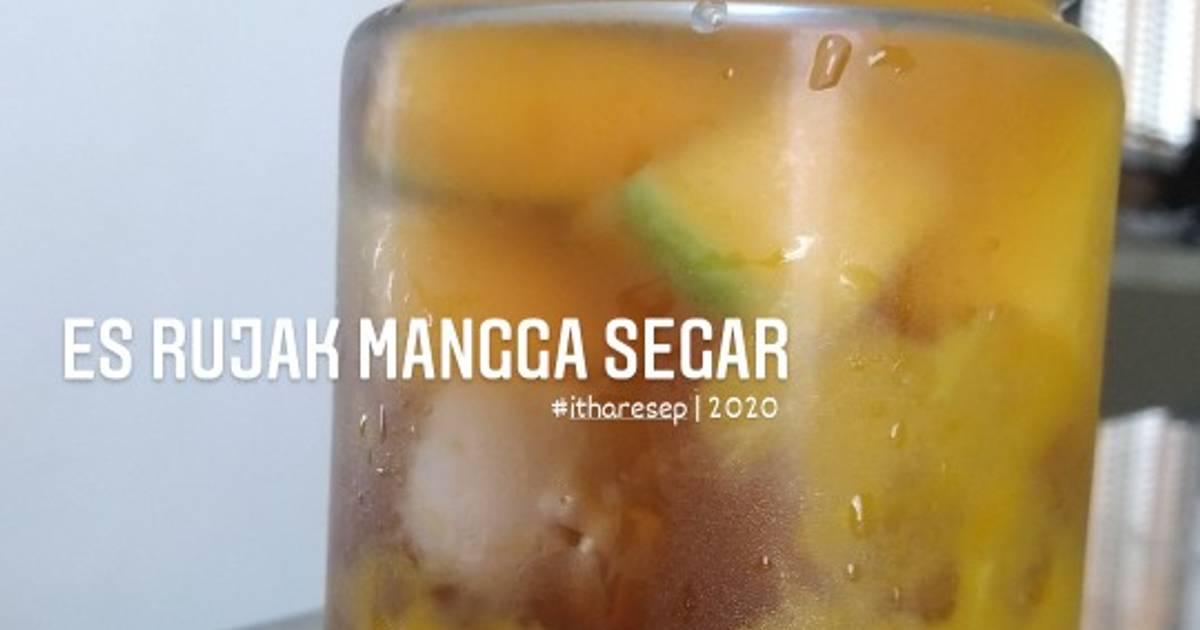 Resep Es Rujak (Nutrisari) Mangga Segar oleh Diyah Puspita Rini - Cookpad