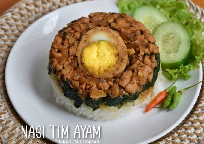 Resep Nasi Tim Ayam Andalan oleh Rina Okta - Cookpad