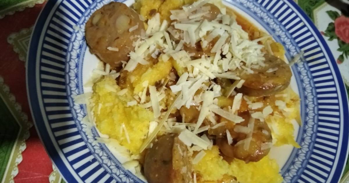 Polenta con salsa blanca - 35 recetas caseras- Cookpad