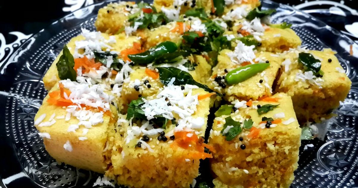 Healthy Veg Khaman Dhokla In Microwave Recipe By Kumkum Chatterjee