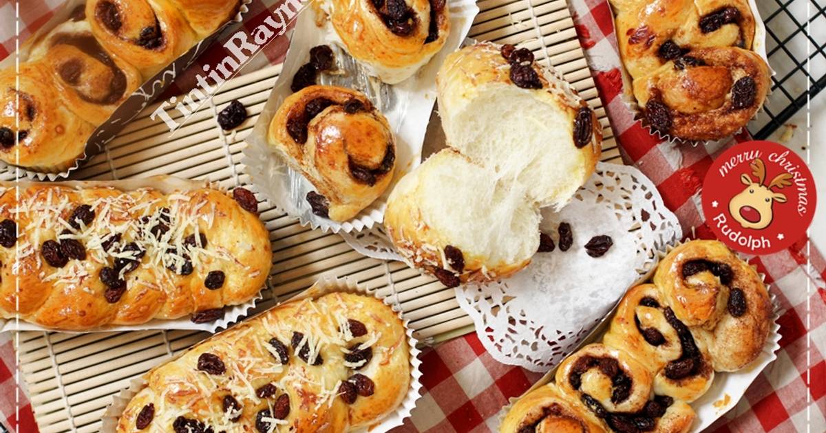 Resep Cinnamon Roll lembutt/Roti Kismis serat halus!1 telur aja!^^ oleh ...