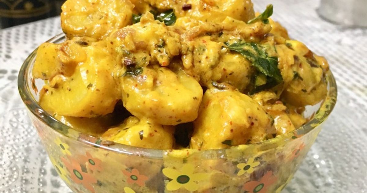Raw Banana Sabzi Recipe by Shashi Bist Chittora - Cookpad