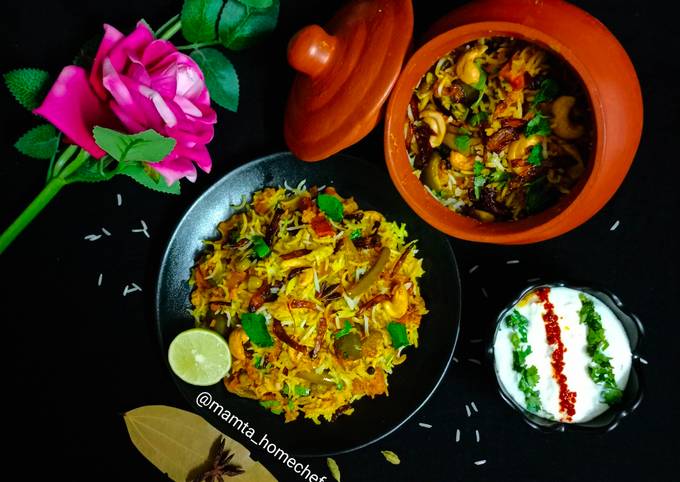 Matka Veg Dum Biryani Recipe by Mamta Pandya - Cookpad