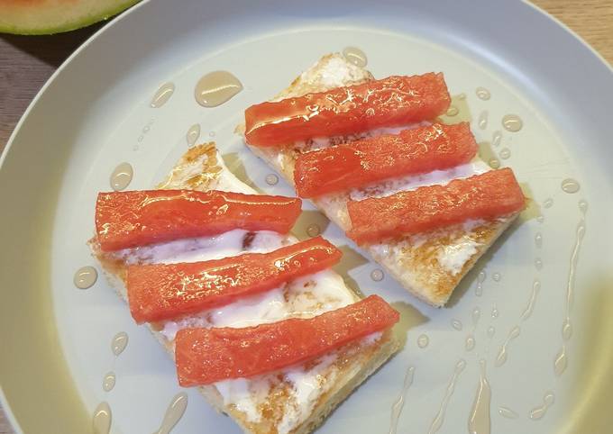 Resep Roti Panggang Semangka Watermelon Toast Oleh Lindsayz Cookpad