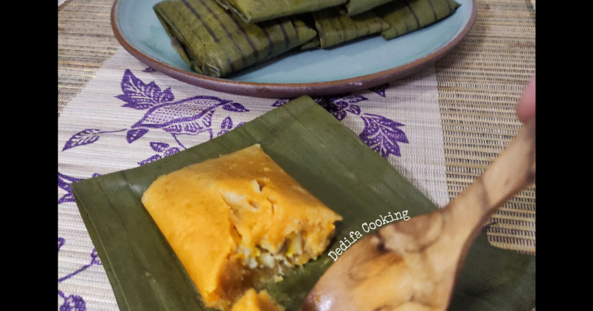 Resep 193. Pais Waluh (Nagasari Labu Kuning) Isi Pisang oleh Dedifa.Cooking - Cookpad