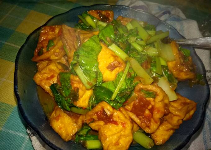 Resep Tumis tahu dan sawi hijau oleh Intan Fitriani - Cookpad