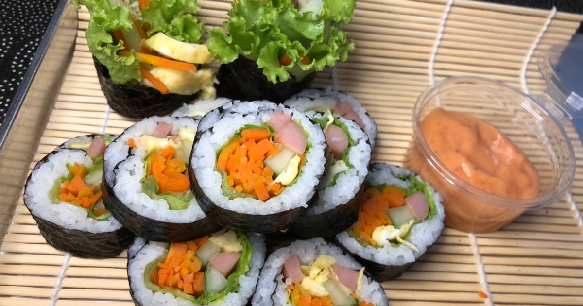 379 resep gimbab telur sosis enak dan mudah - Cookpad