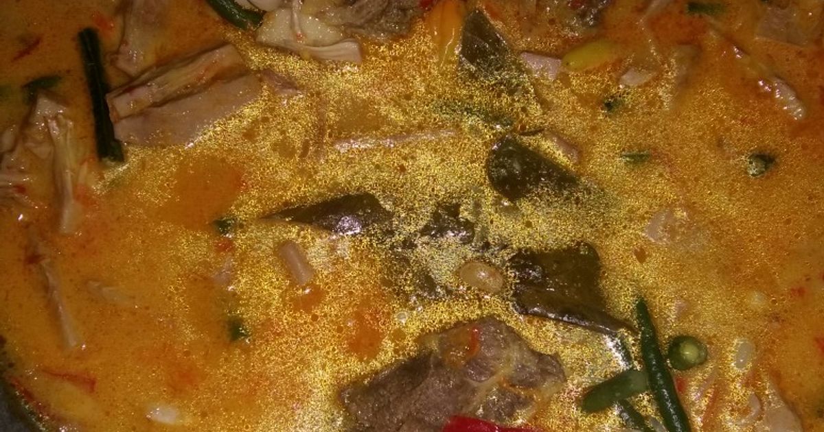 Resep sayur lodeh santan tewel rumahan enak dan mudah - Cookpad