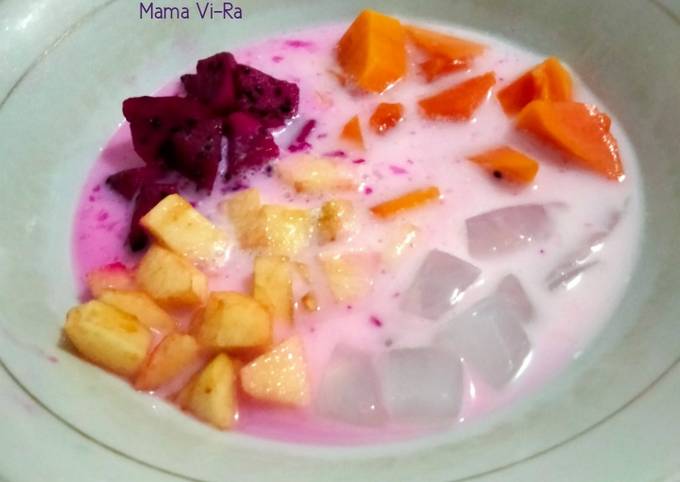 Resep Es buah susu oleh Dapur Mama Vi-Ra - Cookpad