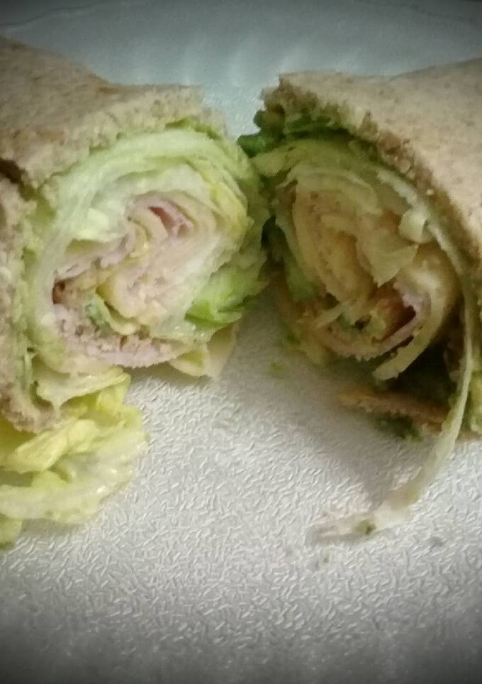 "Wrap" de jamón, queso y palta🐷 Receta de Xulynutri- Cookpad