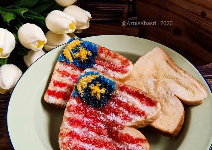 Resipi Roti Butter Gula(vs Merdeka) oleh Aznie Khasri - Cookpad