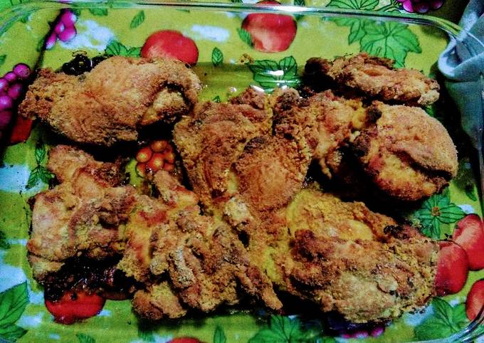 Pollo apanado crocante sencillo al horno 🤗 Receta de Priscila Guedes ...