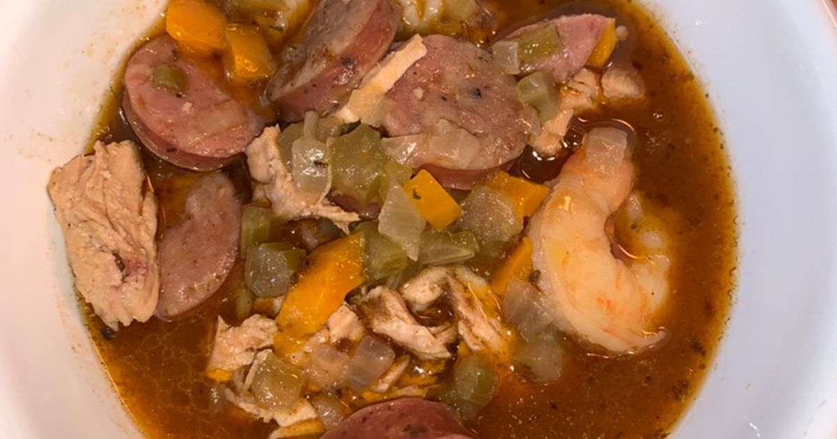 Gumbo: Shrimp, Chicken And Andouille Sausage Recipe by jglehenbauer