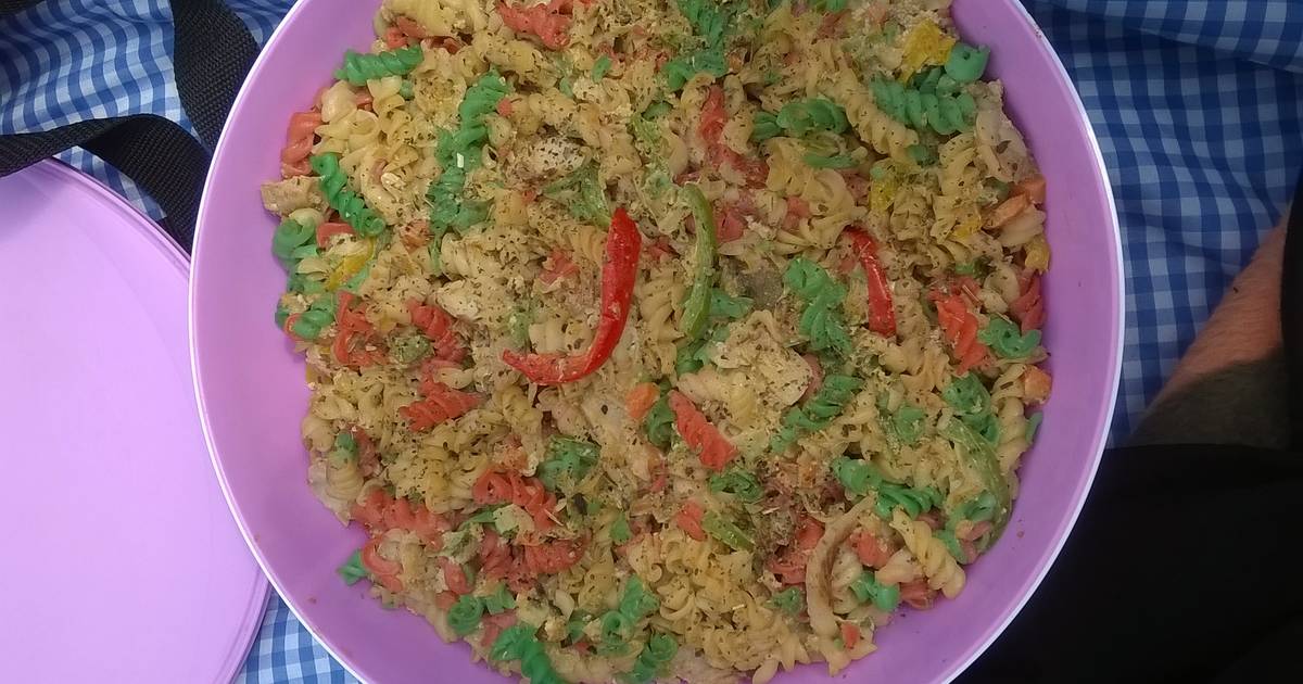 Twisted pasta with smoked ham and cheese flavour Recipe by virginia ...