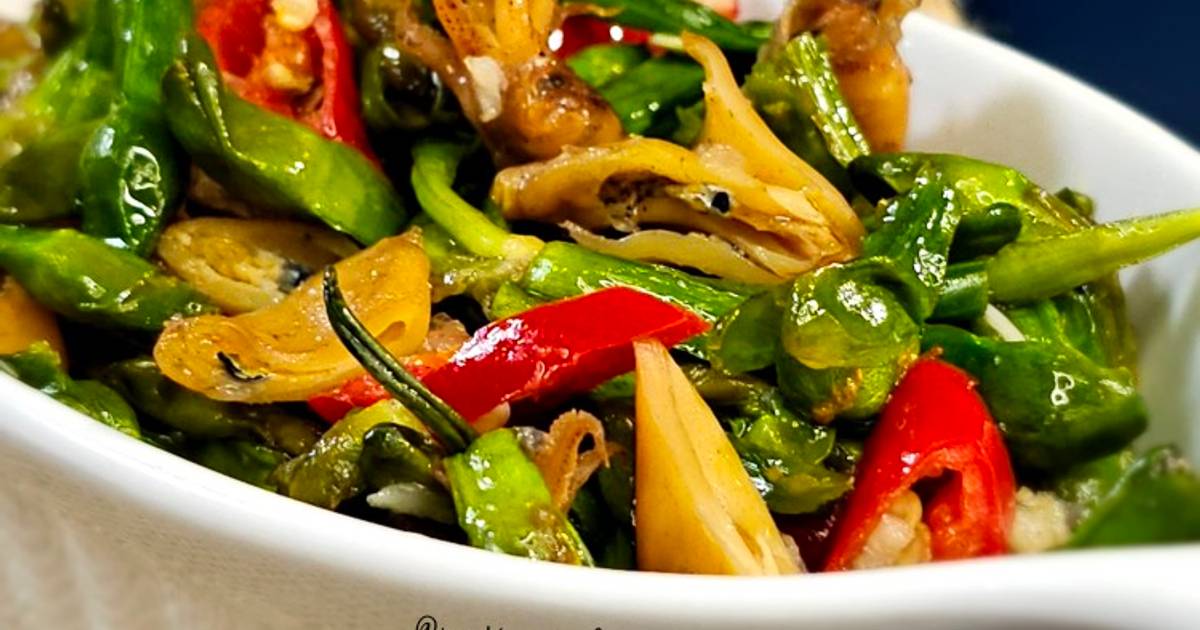 Resep Tumis Bunga Genjer Cumi Asin oleh Windu Restina - Cookpad