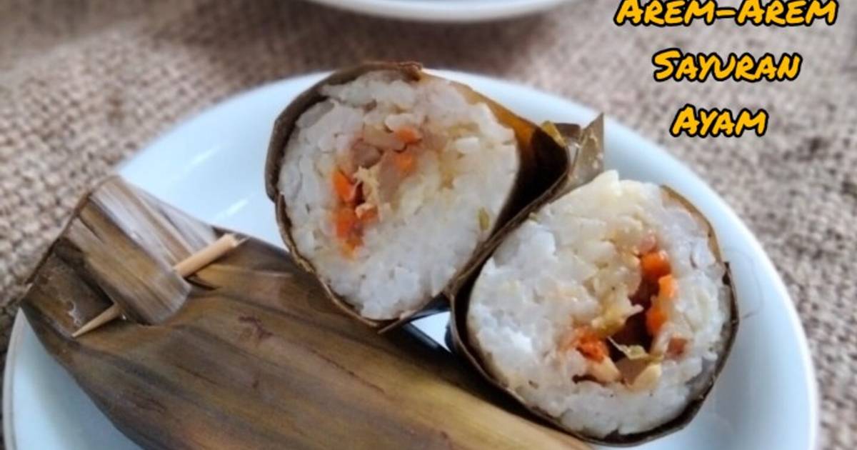 Resep Arem - Arem Sayuran Ayam oleh 🌷Yulie Yuda Gunawan🌷 - Cookpad