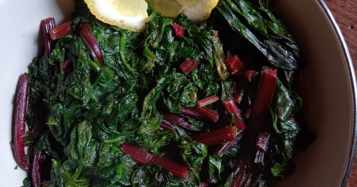 Ricetta Spadellata di foglie di rapa e spinaci di ali - Cookpad