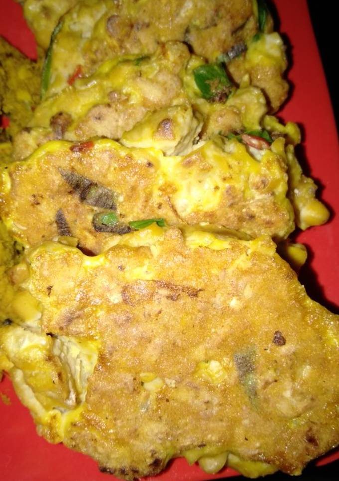 Resep Dadar tempe diet tanpa minyak gula oleh Dapur Enshu 엔슈 주방 - Cookpad