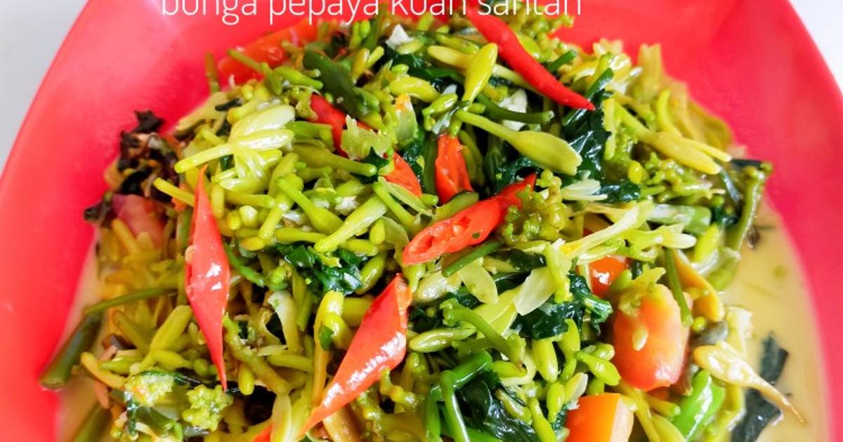 70 resep bunga pepaya masak santan enak dan sederhana ala rumahan - Cookpad