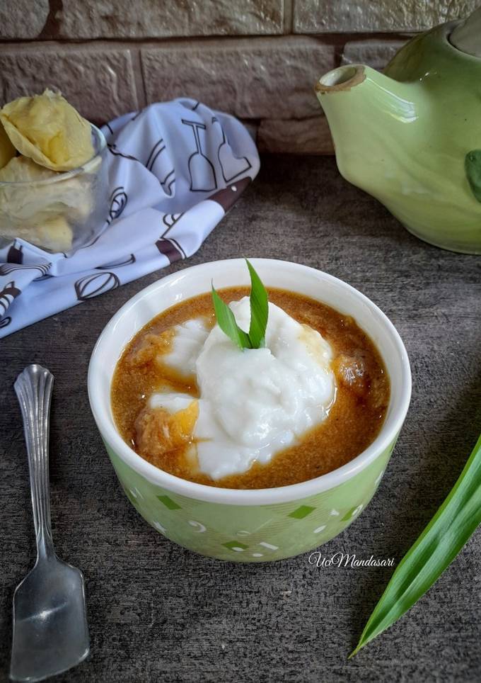 Resep Bubur Sumsum Saus Kinca Durian oleh Uci Mandasari - Cookpad