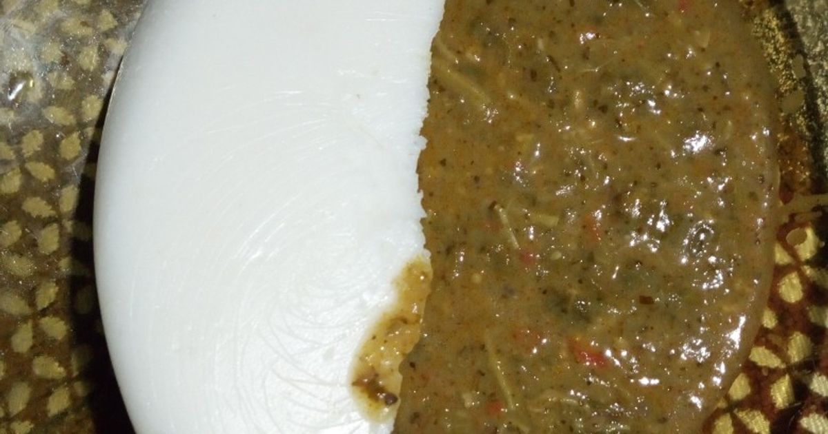 Tuwon Masara Da Miyar Alayyahu Recipe by Maryerm khamis - Cookpad
