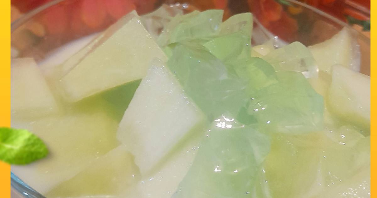 Resep Es Melon Jelly oleh Rihab Faeyza - Cookpad