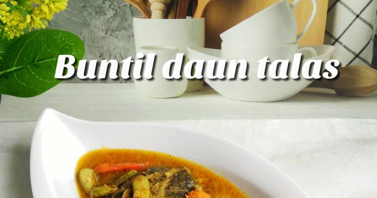Resep Buntil daun talas oleh Juita Kristy - Cookpad