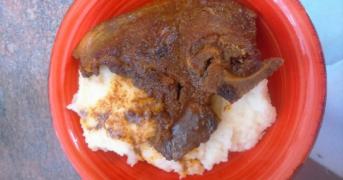 Pap and steak Recipe by Cynthia - Cookpad