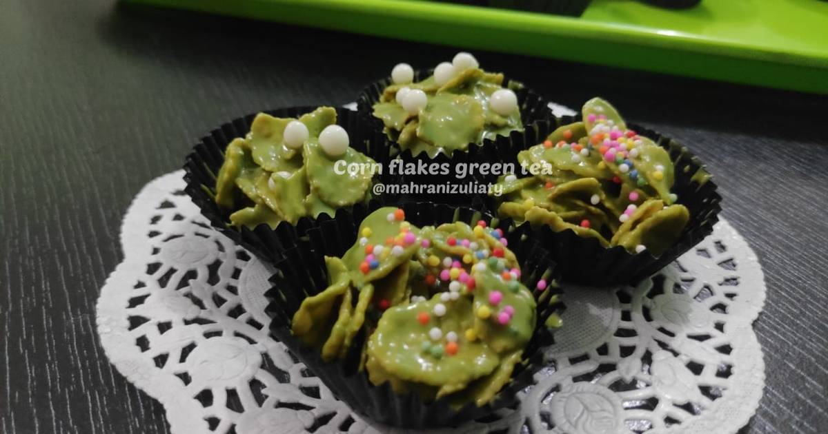 Resep Corn flakes green tea oleh Rani - Cookpad