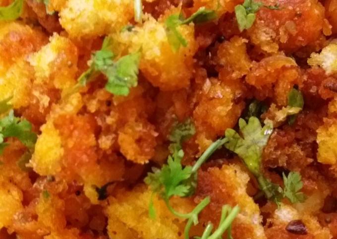 Bread poha Recipe by Vanika Agrawal - Cookpad