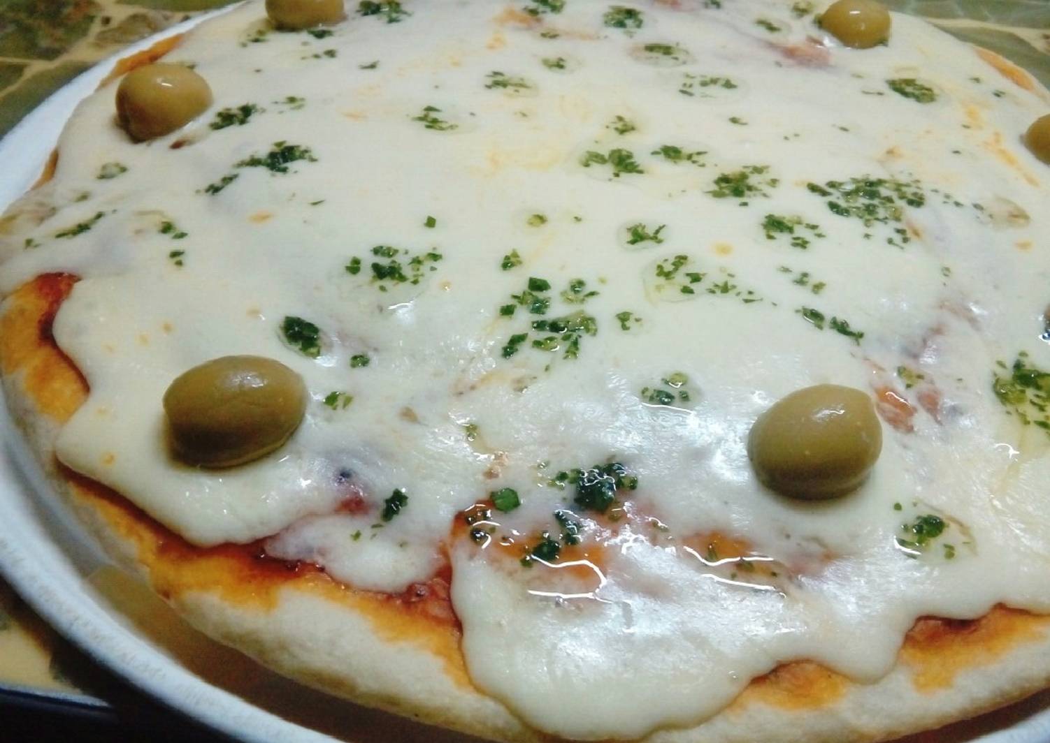 Pizza casera con harina Pureza con levadura Receta de Norali - Cookpad