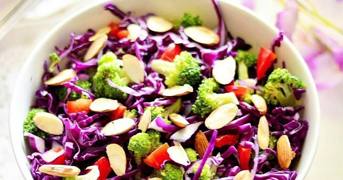 Crunchy Salad With Miso Orange Dressing Recipe by Shaheen Ali - Cookpad